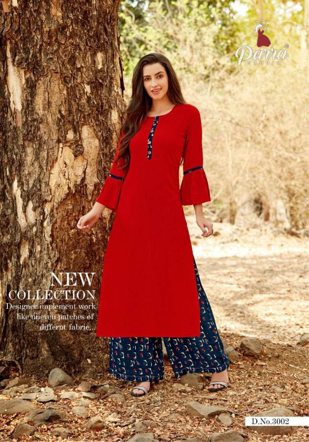 Zurri Vol 3 Parra Studio Printed Kurti With Plazzo Catalogue