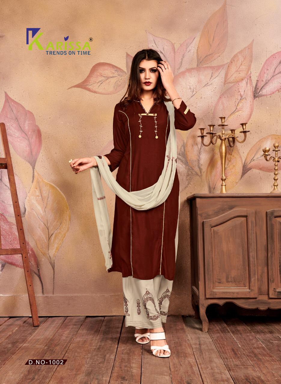 Karissa Present Chunariya Designer Top And Plazzo With Dupatta Catalogue