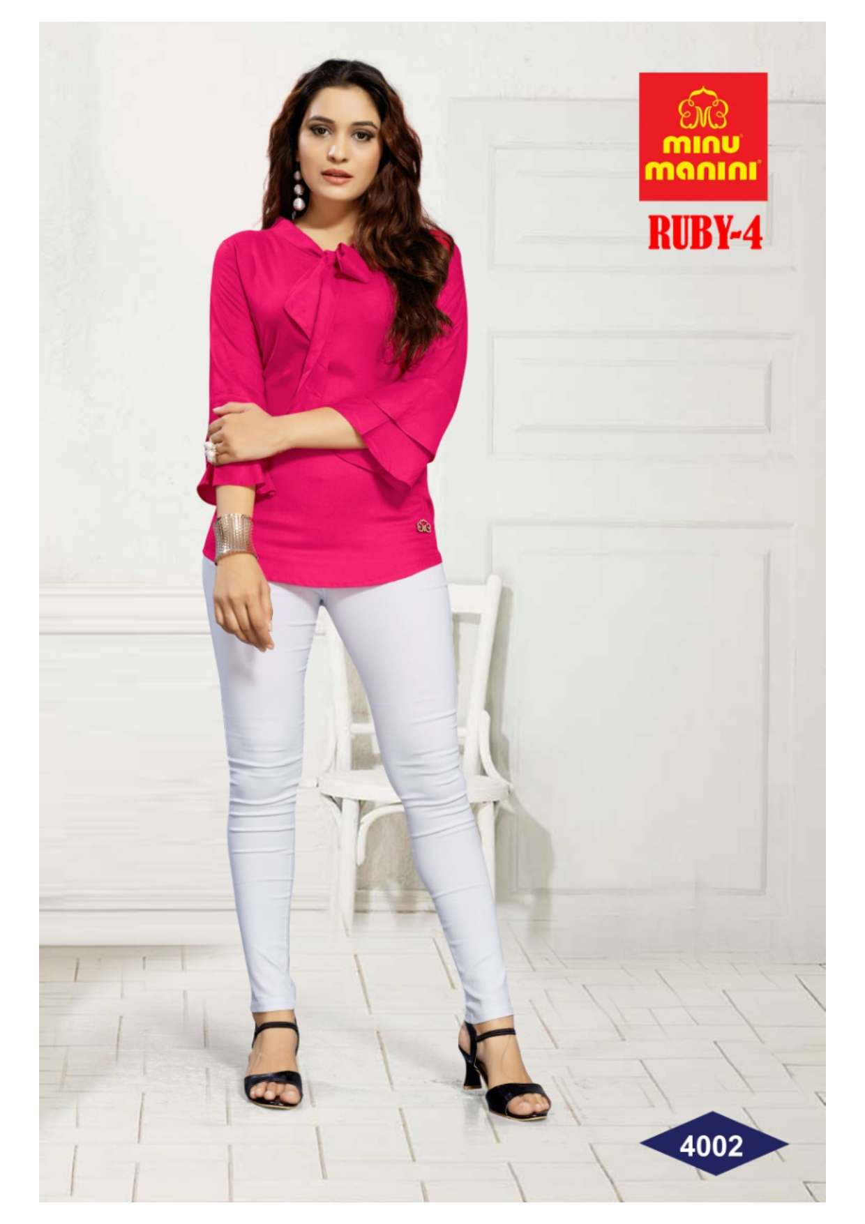 Minu RUBY Vol-4 Premium Rayon Solid Top For Casual Wear Catalog, Pack ...