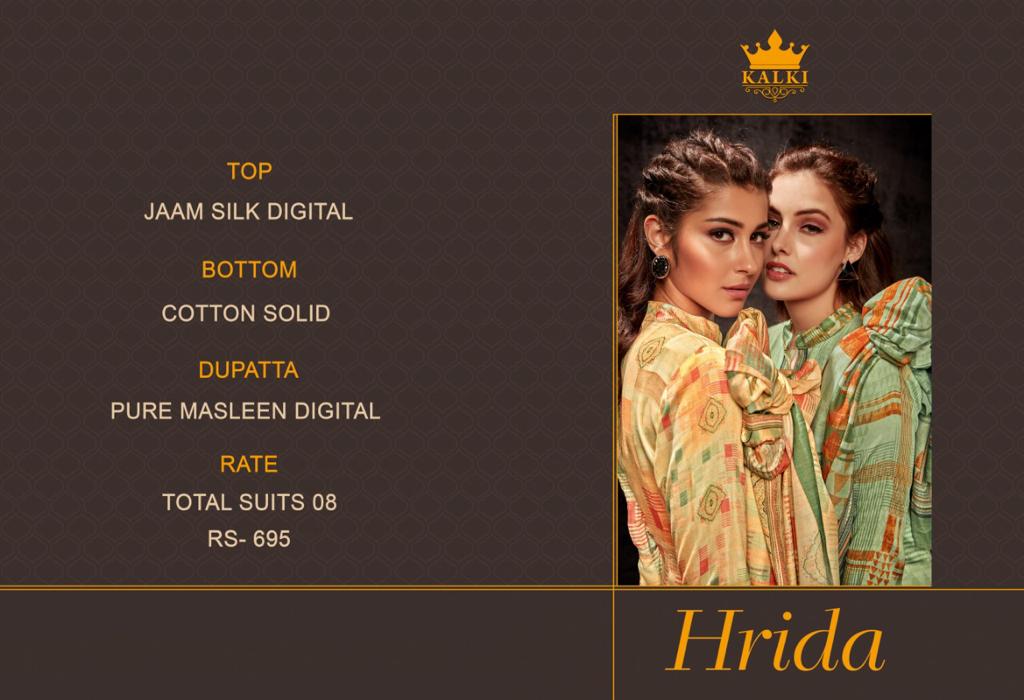Hrida By Kalki Fashion Printed Dress Materials Catalogue