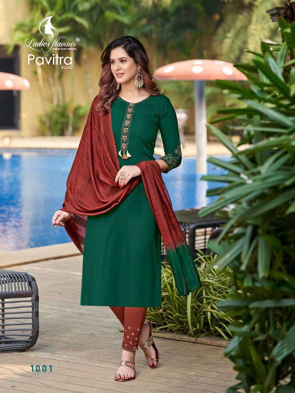 Ladies Flavour Pavitra Vol 2 catalog Heavy Rayon Readymade Top Bottom ...