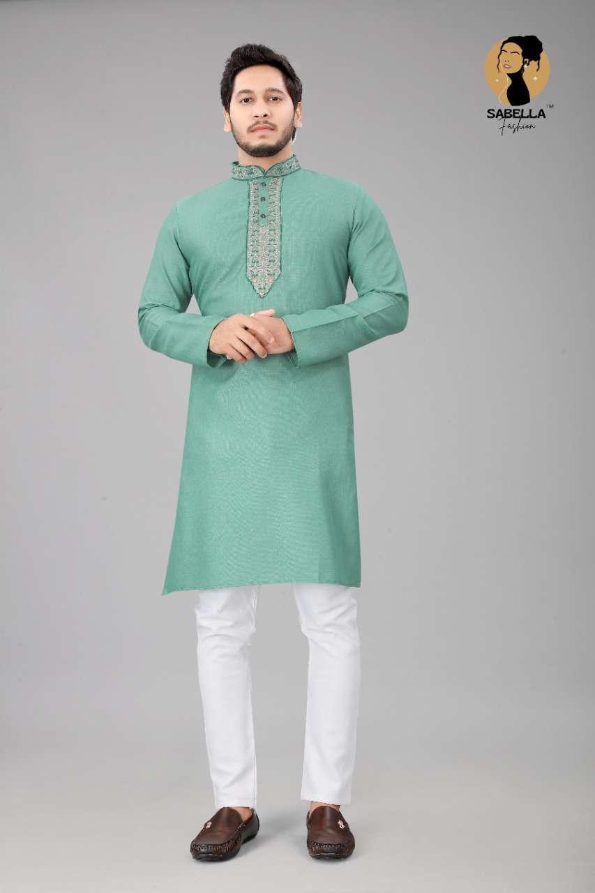 Sabella Fashion Pushpa Vol 1 Catalog Traditional Mens Wear Embroidery ...