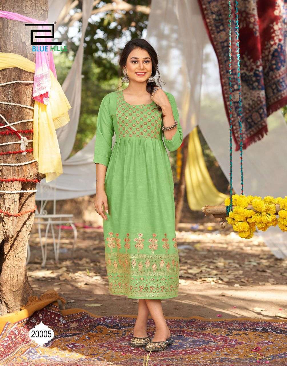 Blue Hills Trend Vol 25 Catalog Party Wear Long Anarkali Kurtis