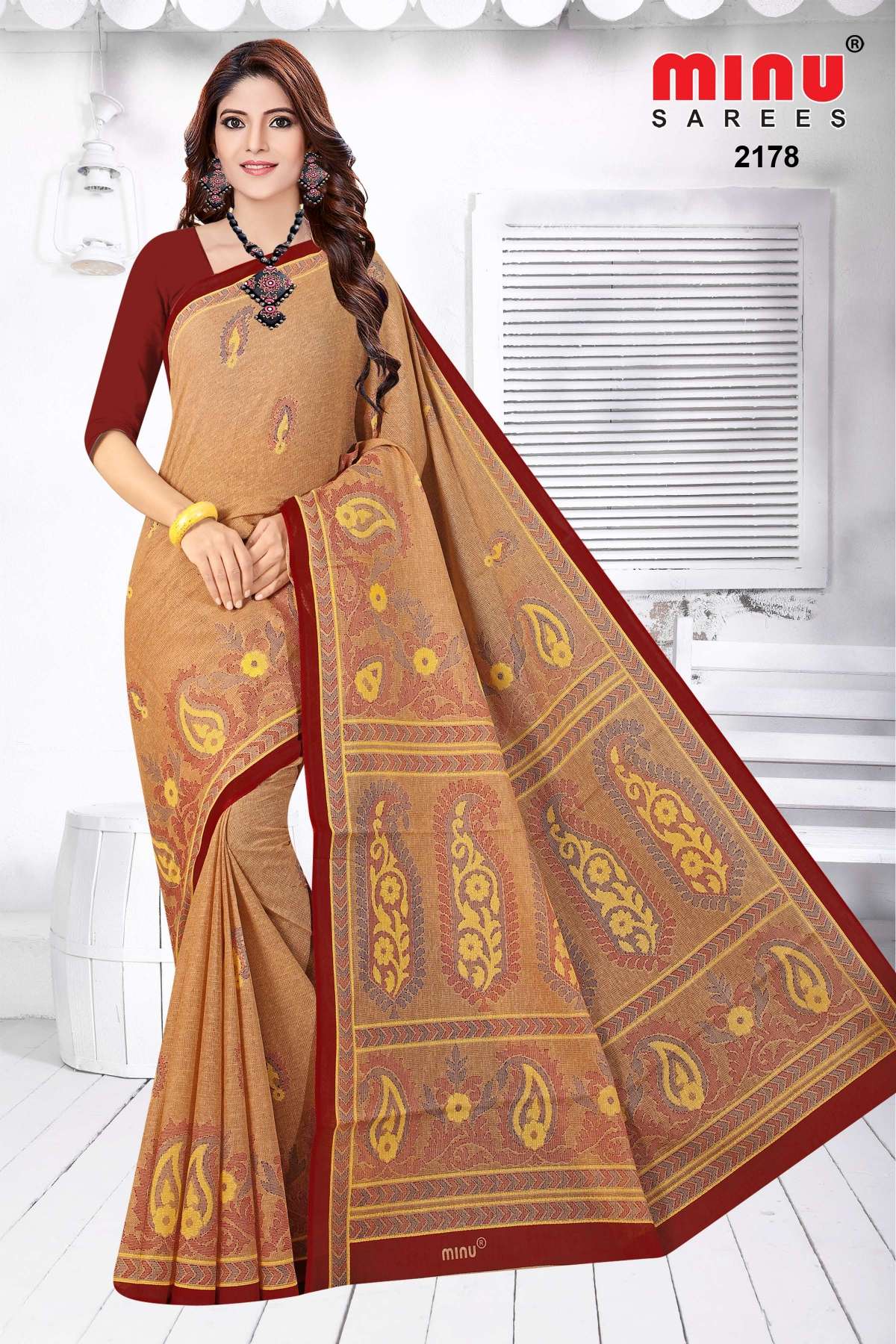 Minu BANARASI BEAUTY Pure Cotton Printed Saree Catalog, Pack Of 10Pcs