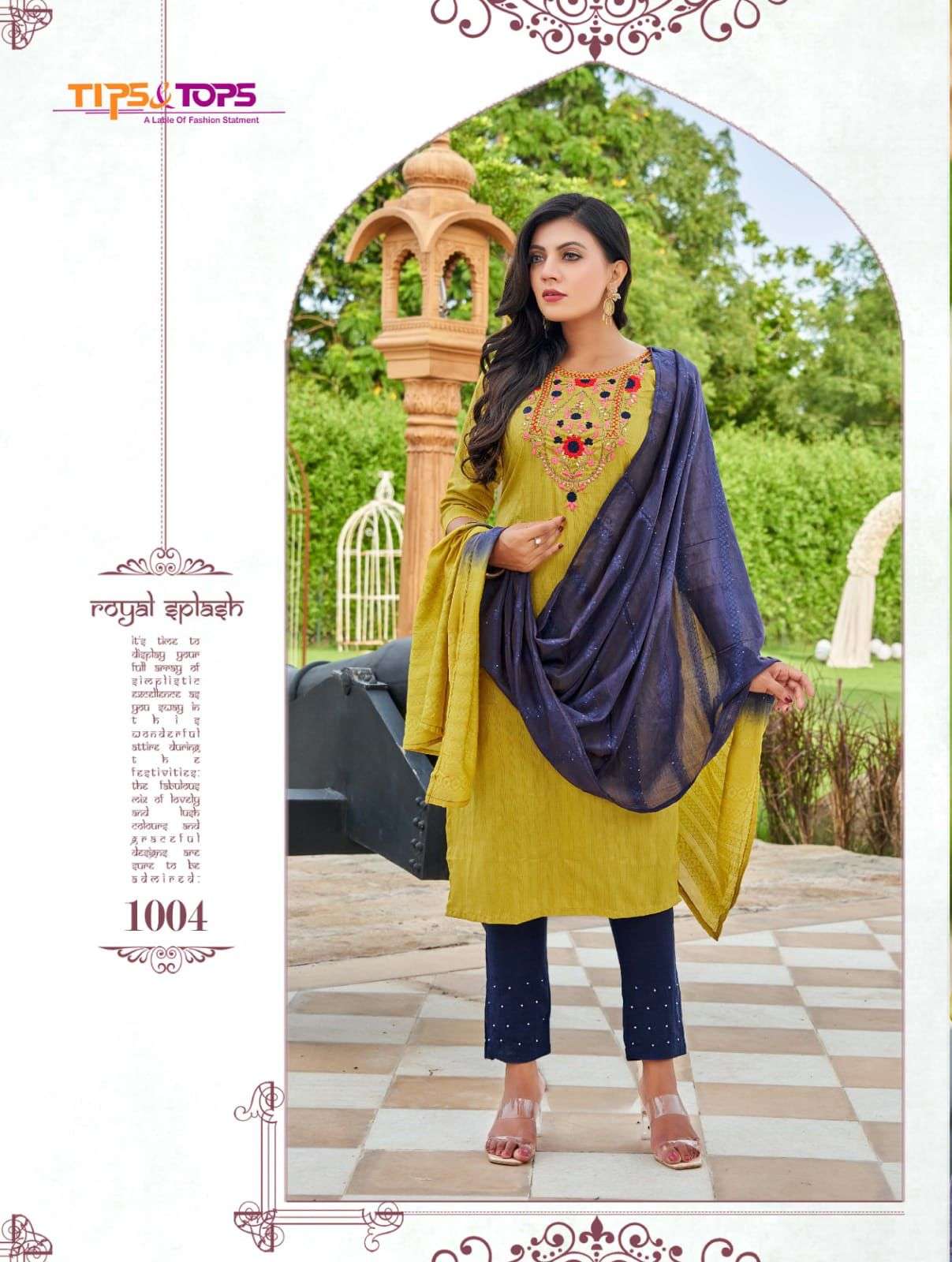 Tips & Tops Odhani Catalog Stylish Kurti Bottom And Dupatta