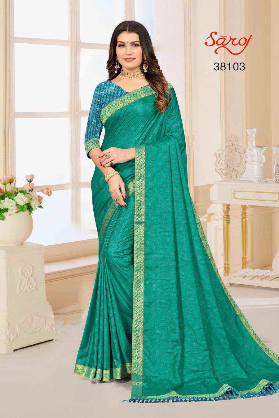 Saroj textile presents Limelight combo 4 Designer sarees catalogue