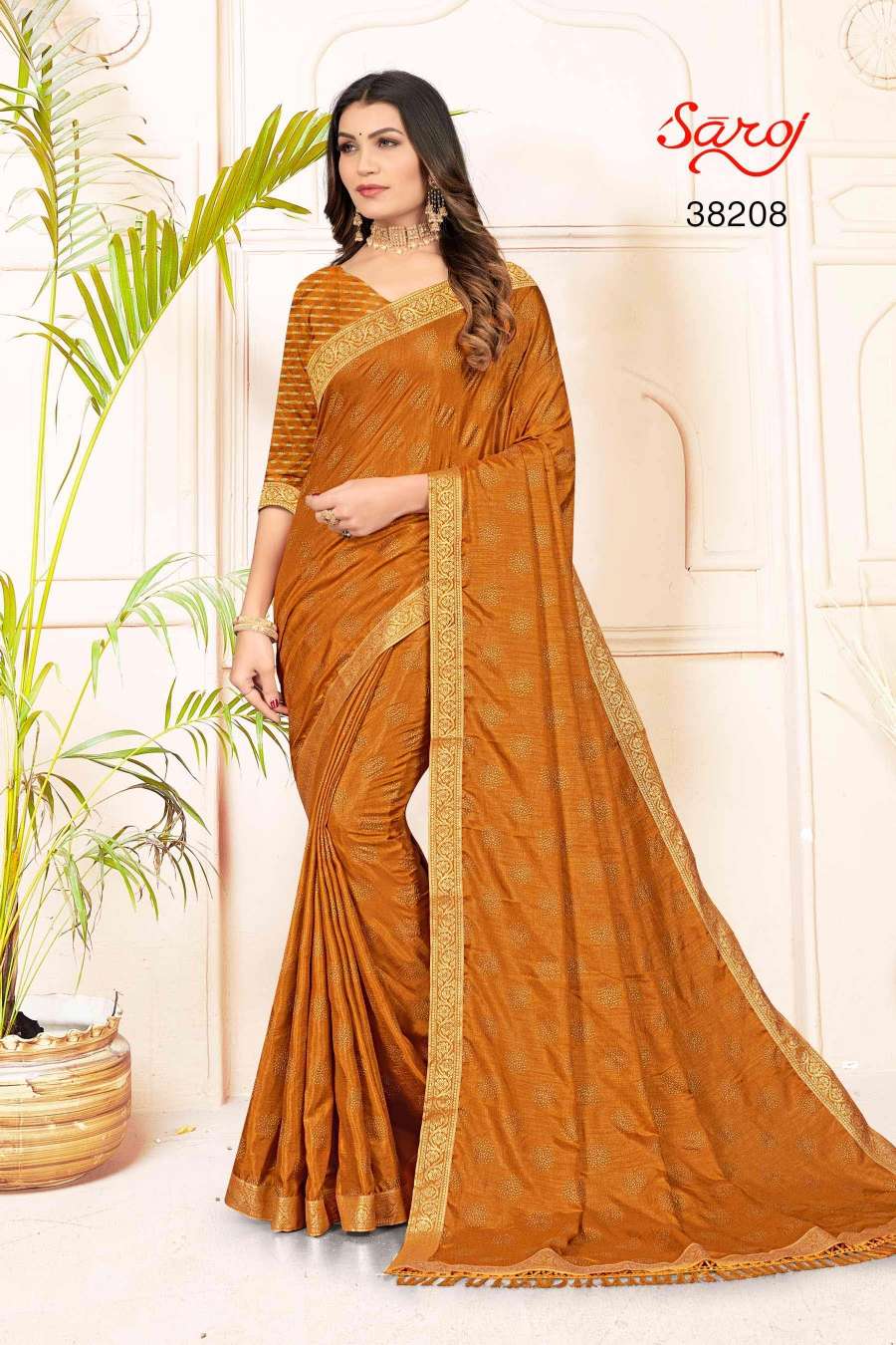 Saroj textile presents Limelight combo 5 Designer sarees catalogue