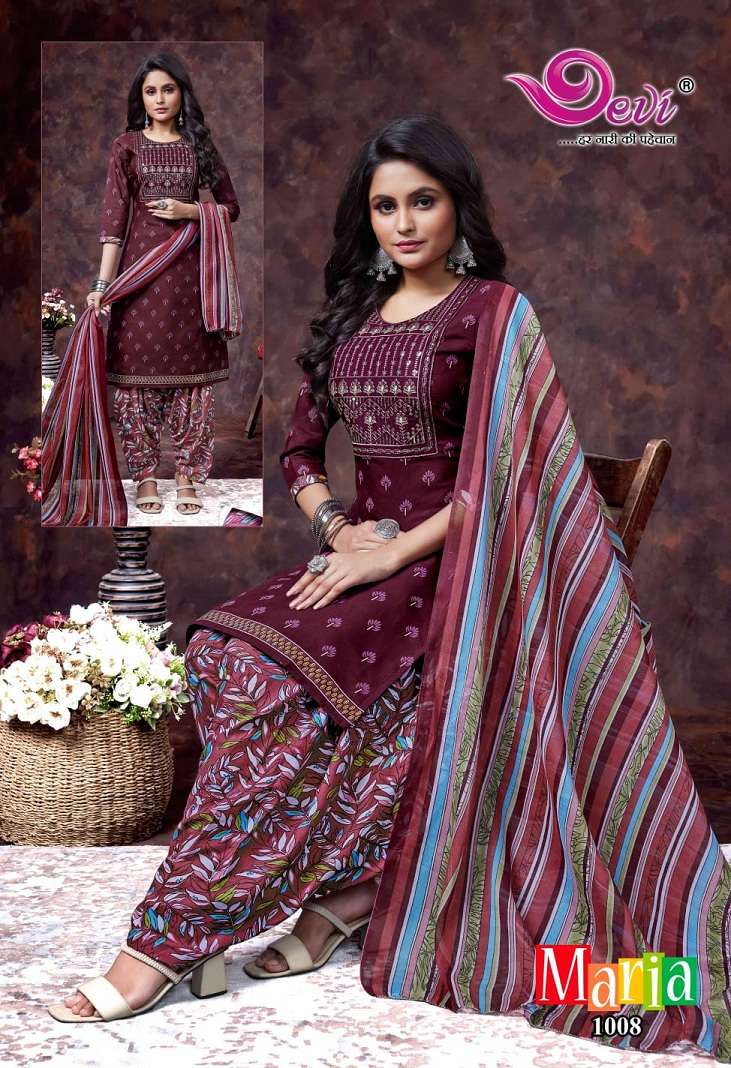 Devi Maria Vol-2 – Neck Work Readymade With Lining -Wholesale Catalog
