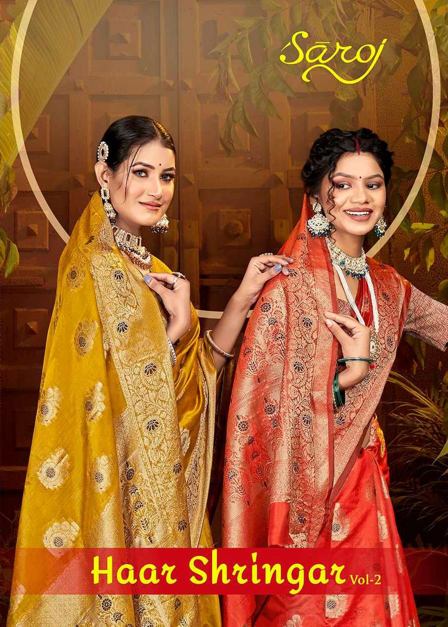 Saroj Haar Shringar vol.2 Premium cxc bright organza silk in bright ...