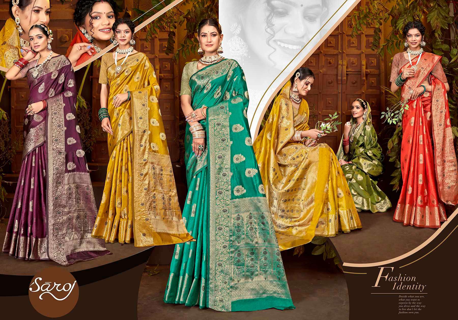 Saroj Haar Shringar vol.2 Premium cxc bright organza silk in bright ...