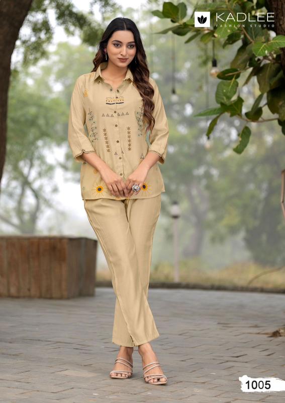 Kadlee High Touch Catalog co ord set women plain