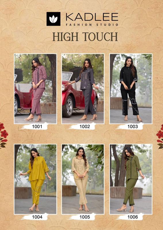 Kadlee High Touch Catalog co ord set women plain